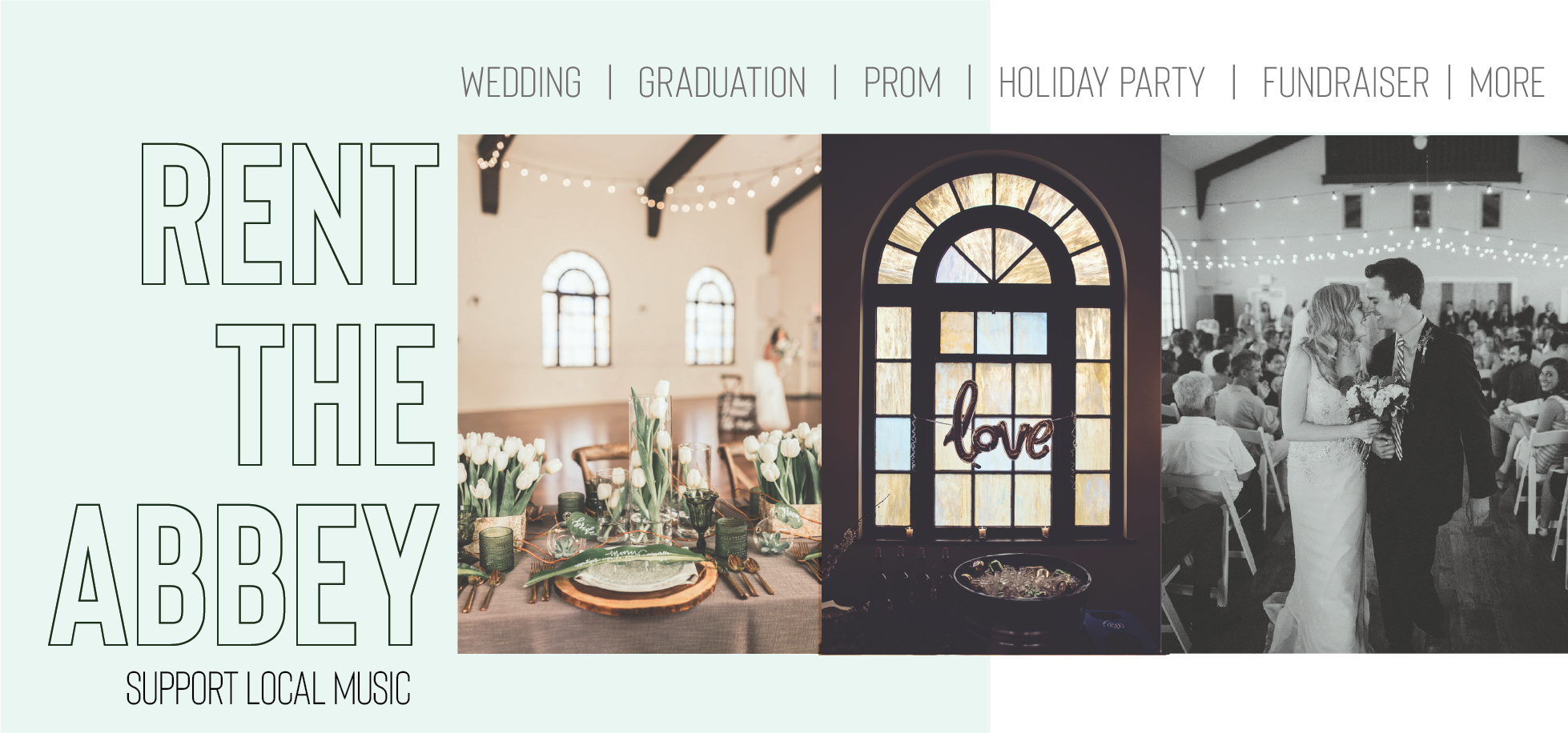 Rent the Abbey – Abbey Arts Presents, Seattle (Fremont Abbey Arts Center)